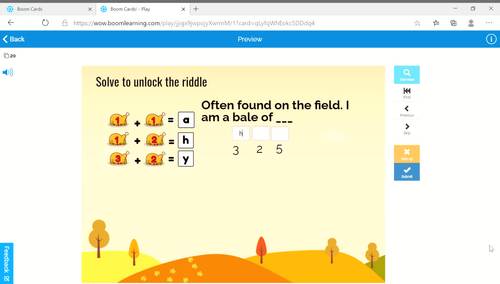 Addition to 20 Boom Cards Math Riddle by Language Forum | TPT