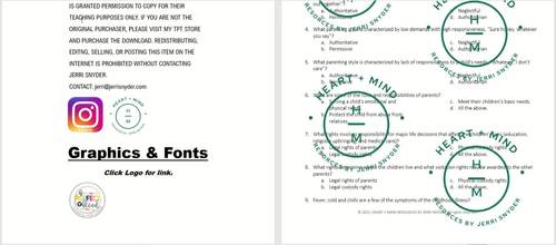 FACS, FCS, Child Development Comprehensive Assessment | TPT