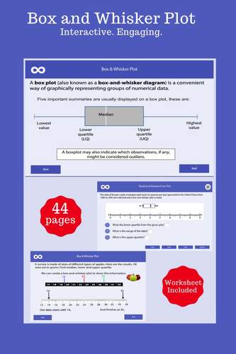Box and Whisker Plots by Skoolmaths - Interactive Maths Lessons | TpT