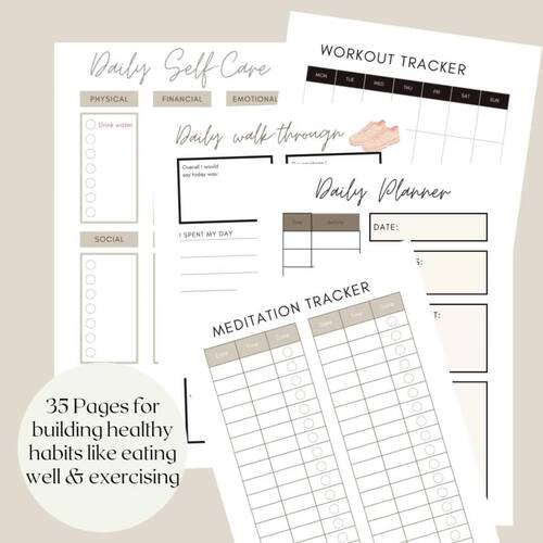 Digital Planner | Self-Care Planner for GoodNotes | Printable SelfCare ...