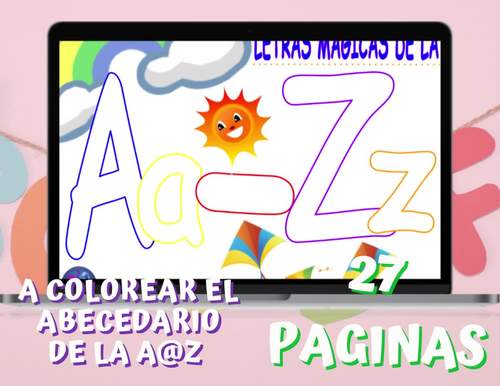 COLECCION LETRAS MAGICAS - ABECEDARIO PARA COLOREAR Y APRENDER | TPT