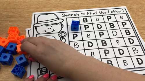 Visual Discrimination Letter Mats by Tara West | TpT