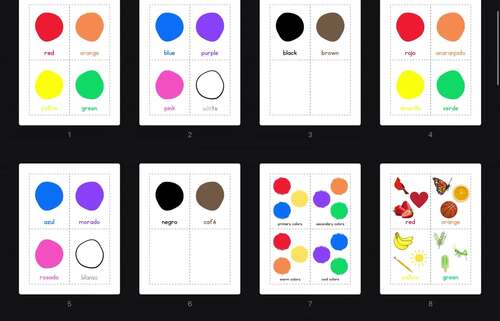 Colors: Flashcards, Examples, Sorting, Matching, Color Wheel, English ...