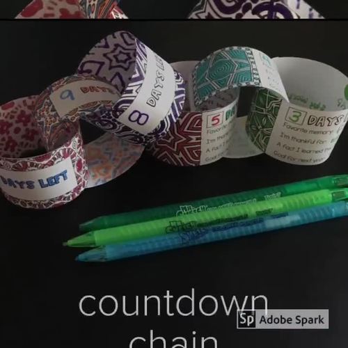 End of the Year Countdown Chain by The Counseling Teacher Brandy