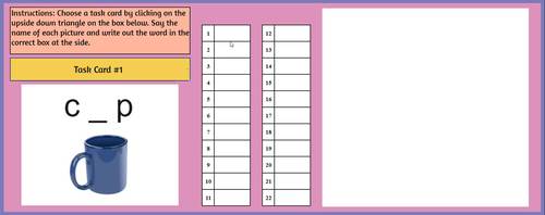 Digital Pixel Art NO PREP Task Cards Castle CVC Words by Juliane Hodkinson