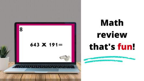 5th grade math review Trashketball by Upper Elementary Bliss | TPT