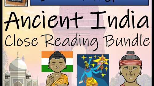 Ancient India Close Reading Comprehension Bundle | 3rd Grade & 4th Grade