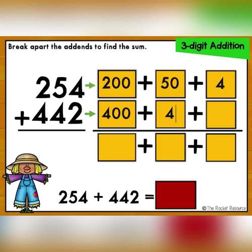 Fall 3-Digit Subtraction With and Without Regrouping BOOM™ Cards 2.NBT.7