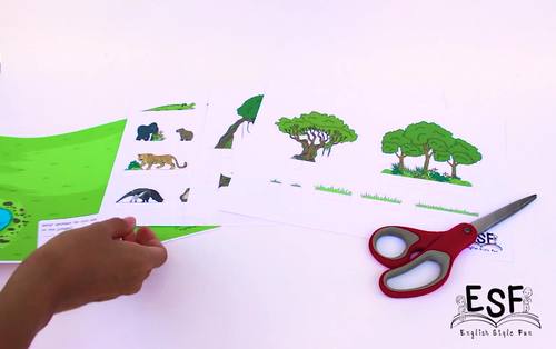 Rainforest Scene 3D Pop-Up by Mr Es Specialties | TPT