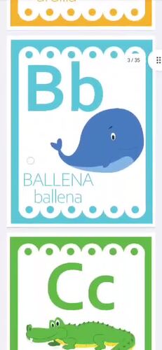 Tarjetas del abecedario _ ABC letter cards by Immersion en español