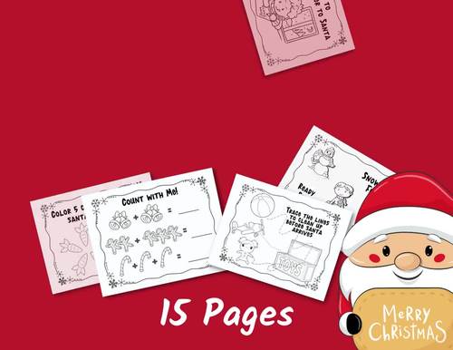 Christmas Coloring Sheets & Activity Book by ShannonOnline | TPT