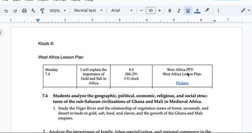 West Africa Lesson Plan & Plickers Review Game | Ancient Ghana, Mali ...