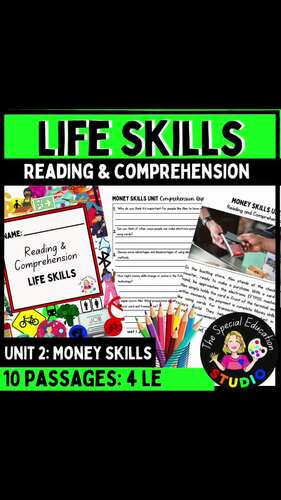 Differentiated reading & comprehension passages functional life skills ...