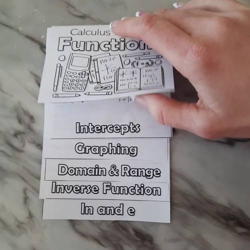 Flip for Math Success: Calculus Review - Functions Flipbook | TPT