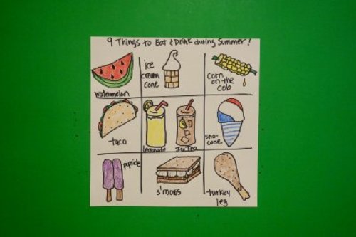Let's Draw 9 Things to eat & Drink during Summer! by Patty Fernandez Artist