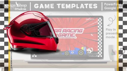 Commercial Use Editable Game Template PowerPoint and Google Slides Car ...