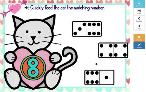 Subitizing 0 - 10 | Valentine's Day | BOOM CARDS™ by Teaching Literacy