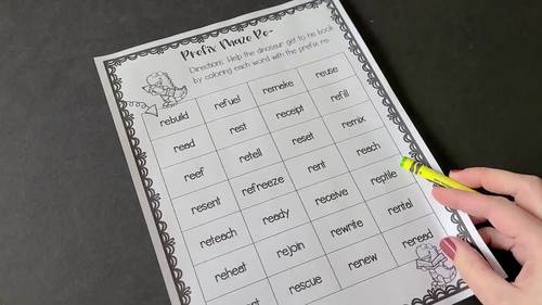Prefix Worksheets | Mazes | pre-, re-, un-, dis-, mis-, non- | TPT