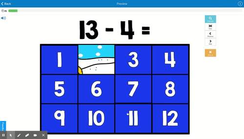 Winter Subtraction Facts Boom Cards | Uncover the Pictures by Sheila ...