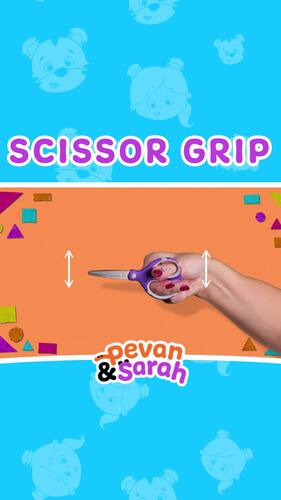 Scissor Grip Wall Posters | Scissor Skills Visual Instructions ...