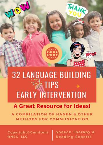 Bundle: Speech Language Tips, Help Child Speak, Speech Goals- Hanen ...