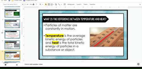 Properties of Water PowerPoint Lesson Guided Notes and Assessment