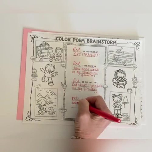 Paint Chip Poetry Unit for Fourth Grade & Fifth Grade | TPT