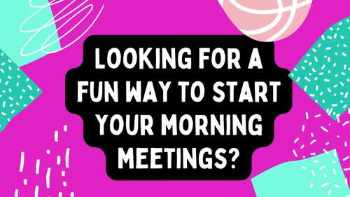Spring Joke of the day morning meeting by Valeria Craig | TPT