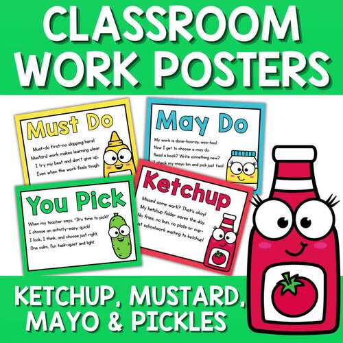 Ketchup Mustard Mayo Pickles Posters | Must-Do, May-Do, Pick, & Catch ...