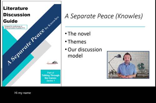 Literature Discussion Guide; A Separate Peace (Knowles) by ...
