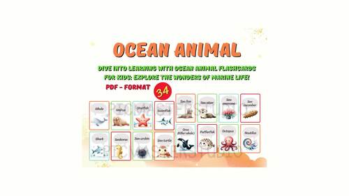 Discover Nature and Safety with Flashcards for Kids – Insects, Ocean ...