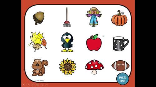 Fall Themed Wheelchair Movement Game by Pink Oatmeal | TPT