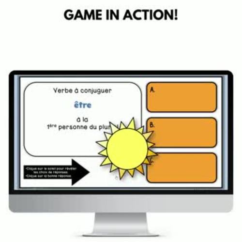 FRENCH VERB ÊTRE | Digital Game | Conjugaison Verbe Être indicatif présent
