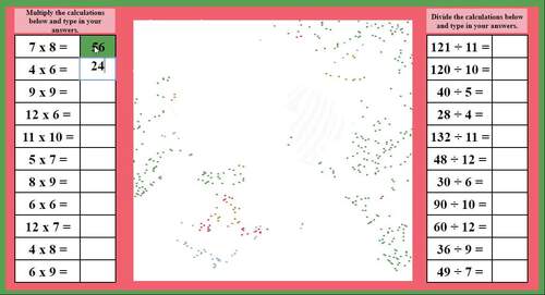 Mystery Digital Pixel Art NO PREP - Tea Party Multiplication and ...