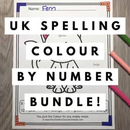Colour By Numbers Addition Subtraction Multiplication and Division Big ...