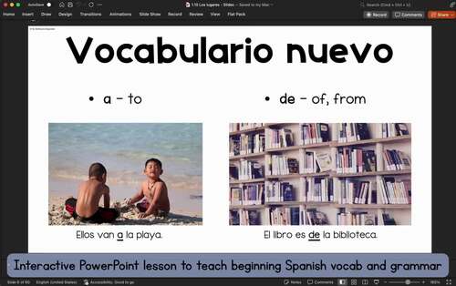 Places in my Community | Early Elementary Spanish Lesson | Los lugares 1.10