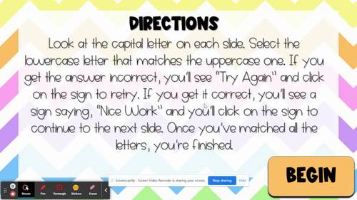Uppercase and Lowercase Matching - Digital Activity by The Original Digital