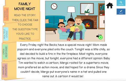 Lifestyle Short Stories Boom Cards™ | Paragraph Comprehension & Wh ...