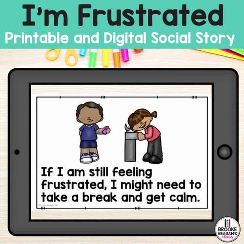 Social Story: I'm Frustrated by Brooke Reagan | TPT