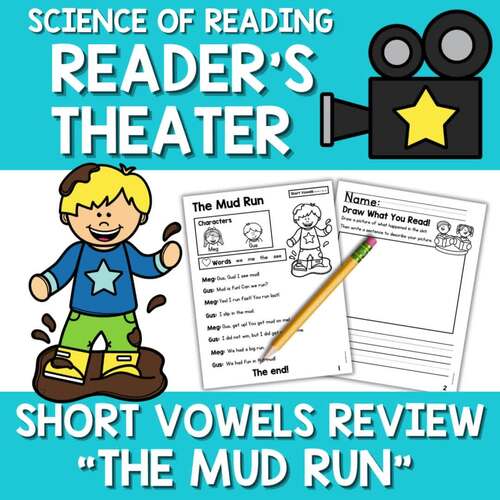 Short Vowels Readers Theater | CVC Words Phonics Activity Science of ...