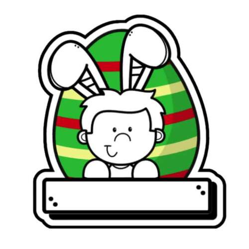 Editable Bright Easter Eggs Name Tags and Label | Locker Labels | Cubby Tag