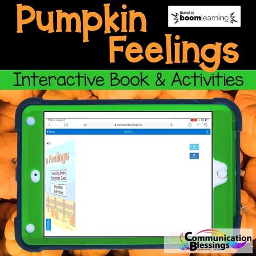 Pumpkin Feelings Interactive Book and Activities Boom Cards | TPT