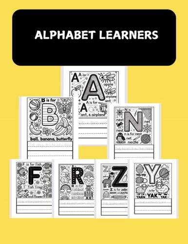 ABC Adventures: A Fun Coloring Journey by doaa alkaabi | TPT