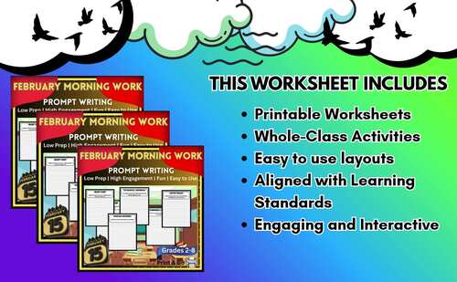 February Writing Prompts for Grades 2–8 | Daily Morning Work & Creative ...