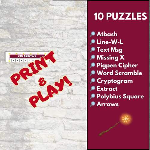 Wizard School Printable Escape Room Game for Kids, The Missing ...