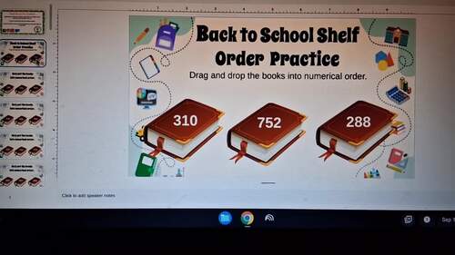 Back to School Dewey Shelf Order Practice: Google Slides Drag and Drop ...
