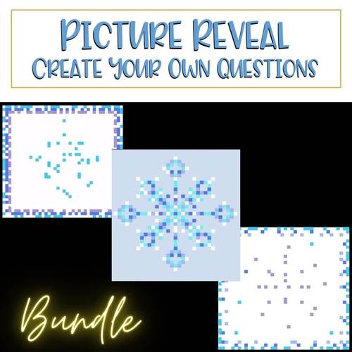 PIXEL ART MYSTERY: Snowflake BUNDLE - Easy to Use Template for Distance ...