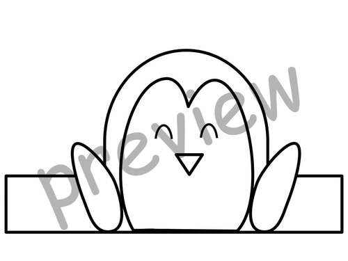 Penguin Hat Craft | Winter Animal Craft Activity | Penguin Headband ...