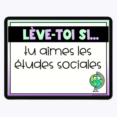 Lève-toi si...La rentrée French Back to School Stand Up If... | TPT