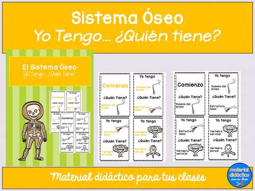 Sistema Óseo, vocabulario 2021 | Pack de juegos| Spanish Resources
